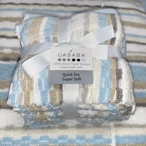 Casaba | Bath | Casaba Quick Dry 0 Zero Twist Cotton Towel Set 10piece ...